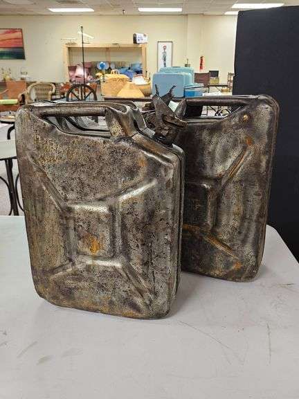 Pair of Vintage German Jerry Cans - BidSells