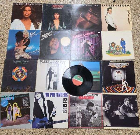 Assorted Vintage Vinyl Records- Rod Stewart, Bob Seger, Fleetwood Mac ...