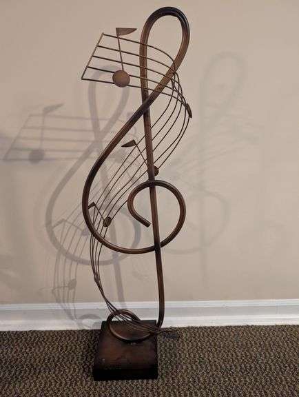 Musical note metal art - BidSells