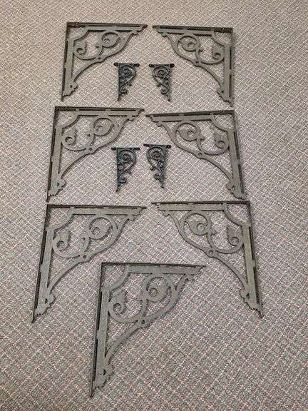Assorted Metal Scroll Shelving Brackets - BidSells
