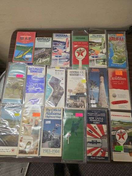 Vintage American Road Map Brochures, Atlases, European Brochures and ...