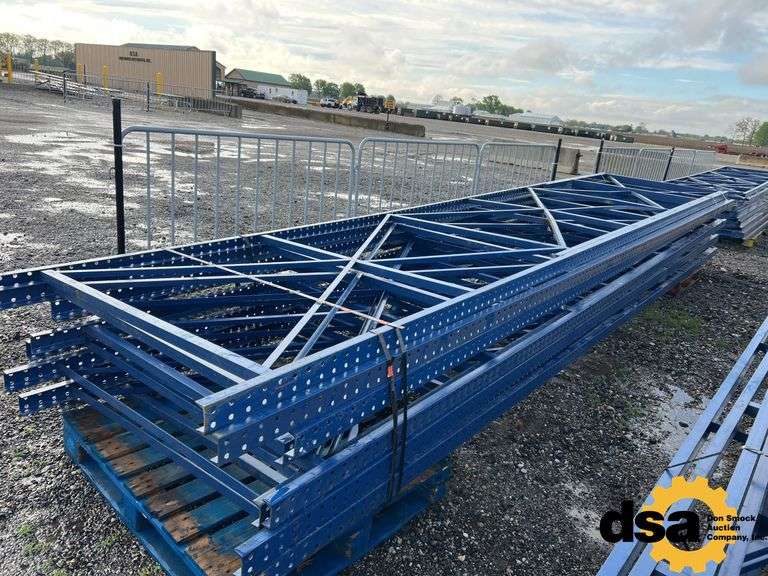 (10) 22’ by 54” Pallet Racking Legs - Don Smock Auction Company