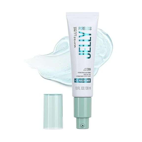 Maybelline Poreless Jelly Primer, Hydrating, Blurring Makeup Primer ...