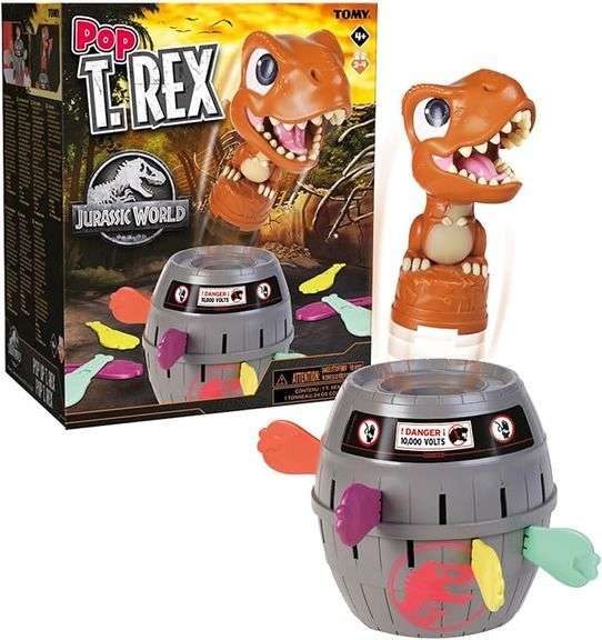 TOMY Pop Up T-Rex Board Game - Family and Preschool Kids Games for ...