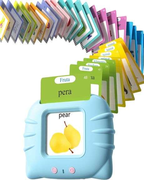 Bilingual Spanish and English Talking Flash Cards for Ages 2+, Pocket ...